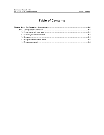 H3C S3100-52P Ethernet Switch Command Manual | Manualzz