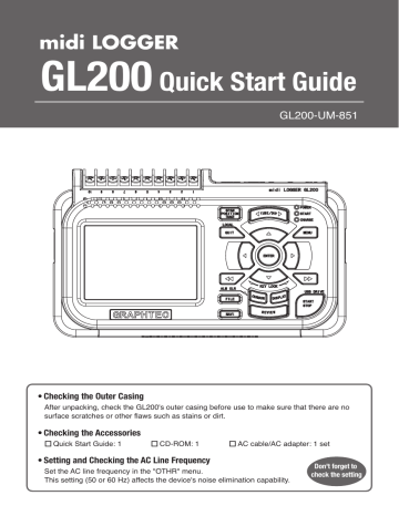 GRAPHTEC GL200 Quick Start Guide | Manualzz