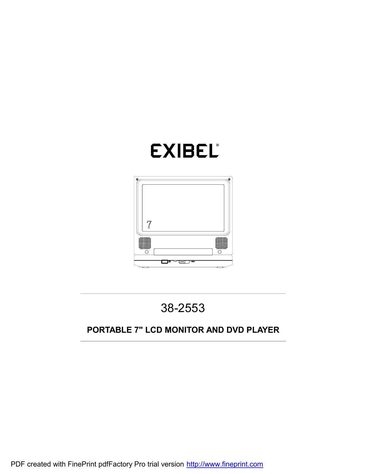 Exibel 38-2553 User manual | Manualzz
