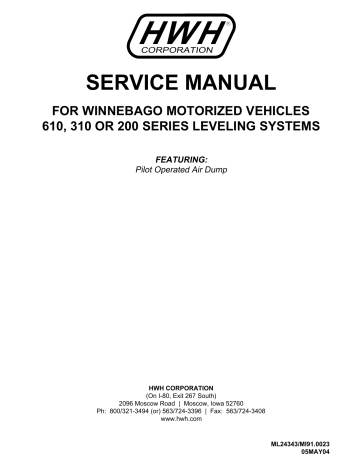 HWH 200 Series Service Manual | Manualzz
