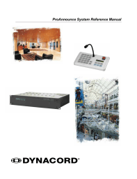 DYNACORD DPA 4000 - User manual, Reference manual