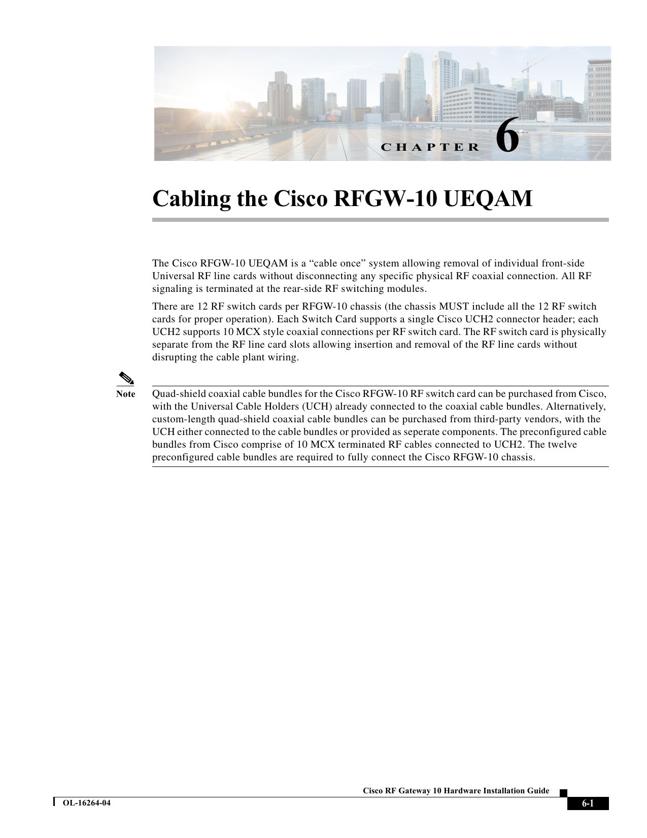 Cabling the Cisco RFGW | Manualzz