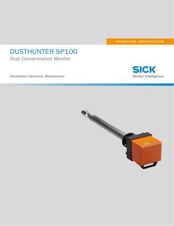 SICK DUSTHUNTER SP100 Operating instructions | Manualzz