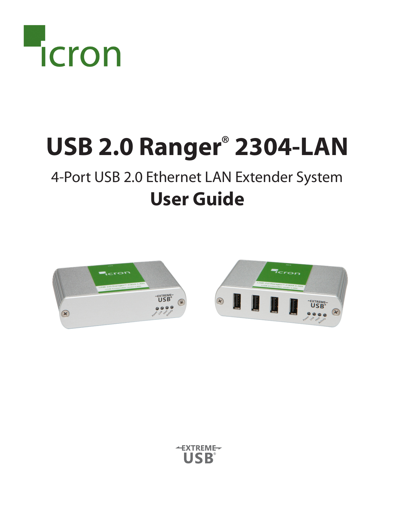 Icron USB 2.0 Ranger 2304-LAN Extender User guide | Manualzz