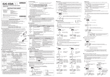 Omron E2C-EDA11 Instruction Sheet | Manualzz