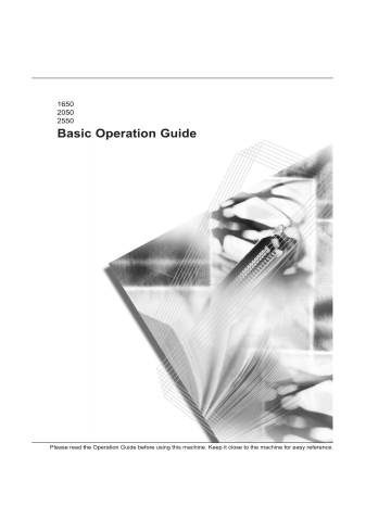 Copystar CS-1650 Operation Guide | Manualzz