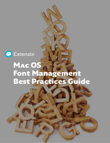 Mac OS Font Management Best Practices Guide | Manualzz