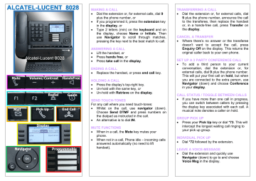 Alcatel-Lucent 8028 User Manual | Manualzz