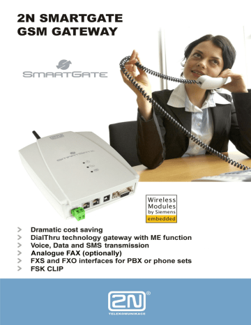 GSM gateway SmartGate User guide | Manualzz