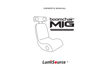 BoomChair MIG Gaming Chair Owner's Manual | Manualzz
