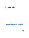 CA Clarity™ PPM Basics User Guide | Manualzz