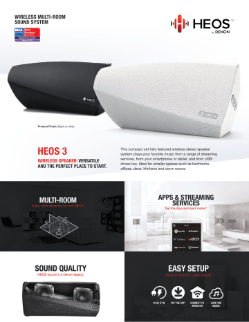 HEOS 3 Datasheet | Manualzz