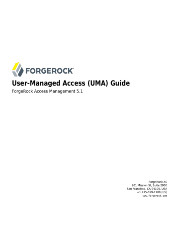 ForgeRock Access Management 5.1 User Guide | Manualzz