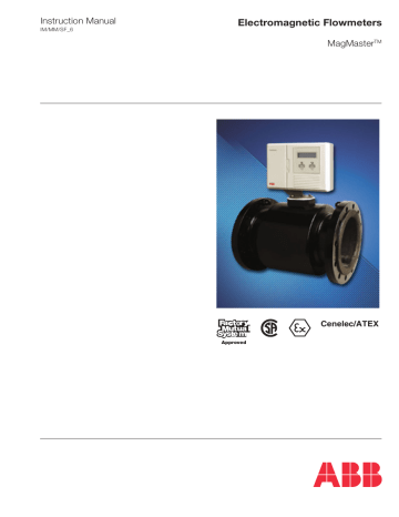 Electromagnetic Flowmeters MagMaster Instruction Manual | Manualzz