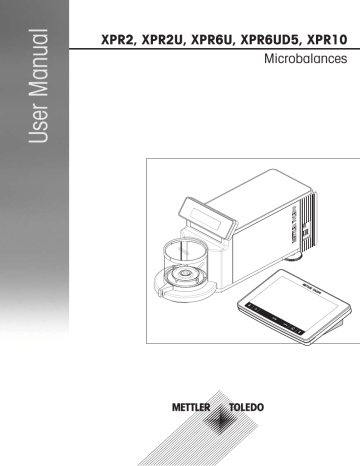 User Manual - Mettler Toledo | Manualzz