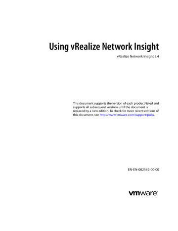 vRealize Network Insight 3.4 User Guide | Manualzz