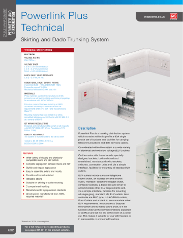 MK Skirting and Dado Trunking System Powerlink Plus Technical ...