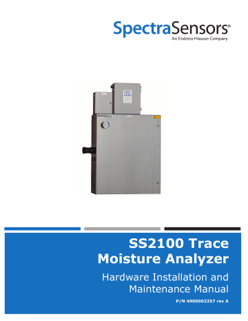 Spectrasensors SS2100 Hardware Installation And Maintenance Manual ...