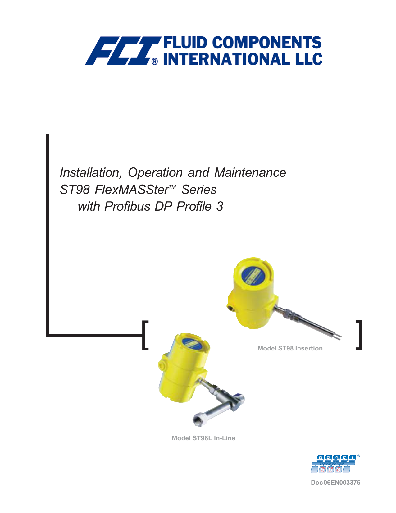 Fluid Components International ST98 FlexMaster Profibus Owner's Manual ...