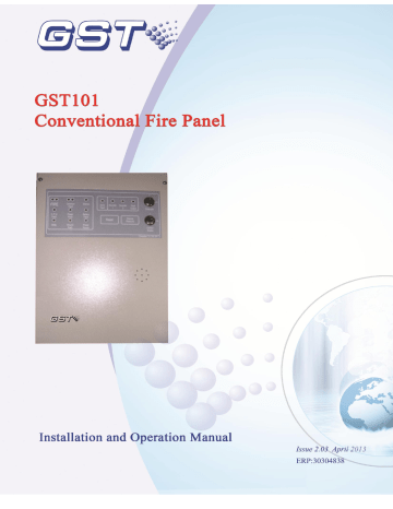 GST101 Conventional Fire Panel Installation and Operation Manual | Manualzz