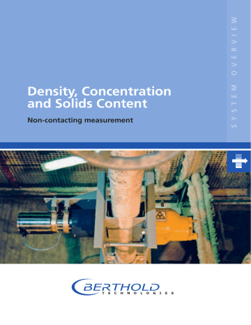 Berthold Density measurement | Manualzz