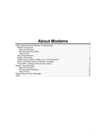 Modem User Manual | Manualzz