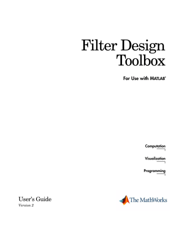Filter Design Toolbox User's Guide - The MathWorks | Manualzz
