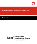 Ivanti Device and Application Control 5.1 Setup Guide | Manualzz