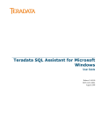 Teradata SQL Assistant for Microsoft Windows User Guide | Manualzz