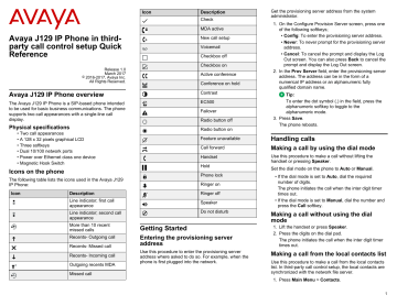 Avaya J129 IP Phone Quick Reference | Manualzz