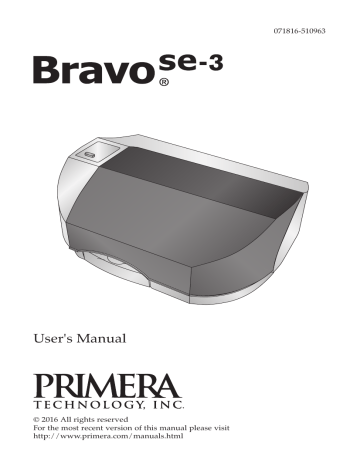 C. Creating a Print Label Using SureThing (PC). Primera Bravo SE-3 ...