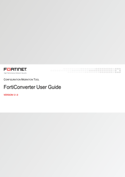 Fortinet FortiConverter - User Guide