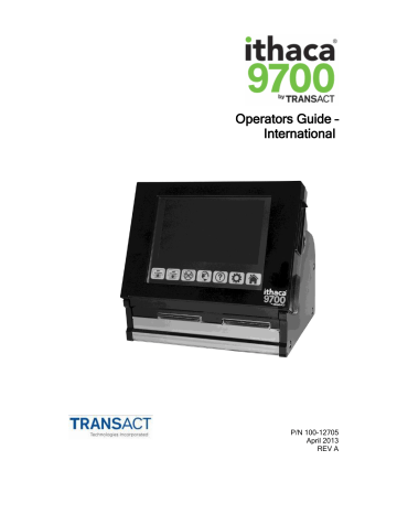 Ithaca 9700 Operators Guide | Manualzz