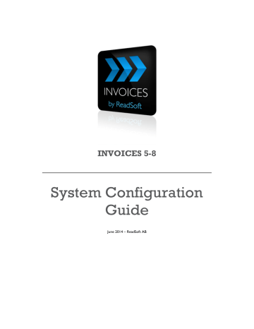 ReadSoft INVOICES 5-8 System Configuration Guide | Manualzz