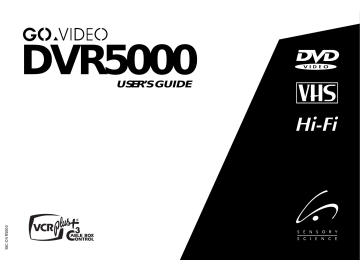Go Video DVR5000 DVD-VCR Combo User manual | Manualzz