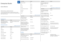Enterprise Studio Quick reference | Manualzz