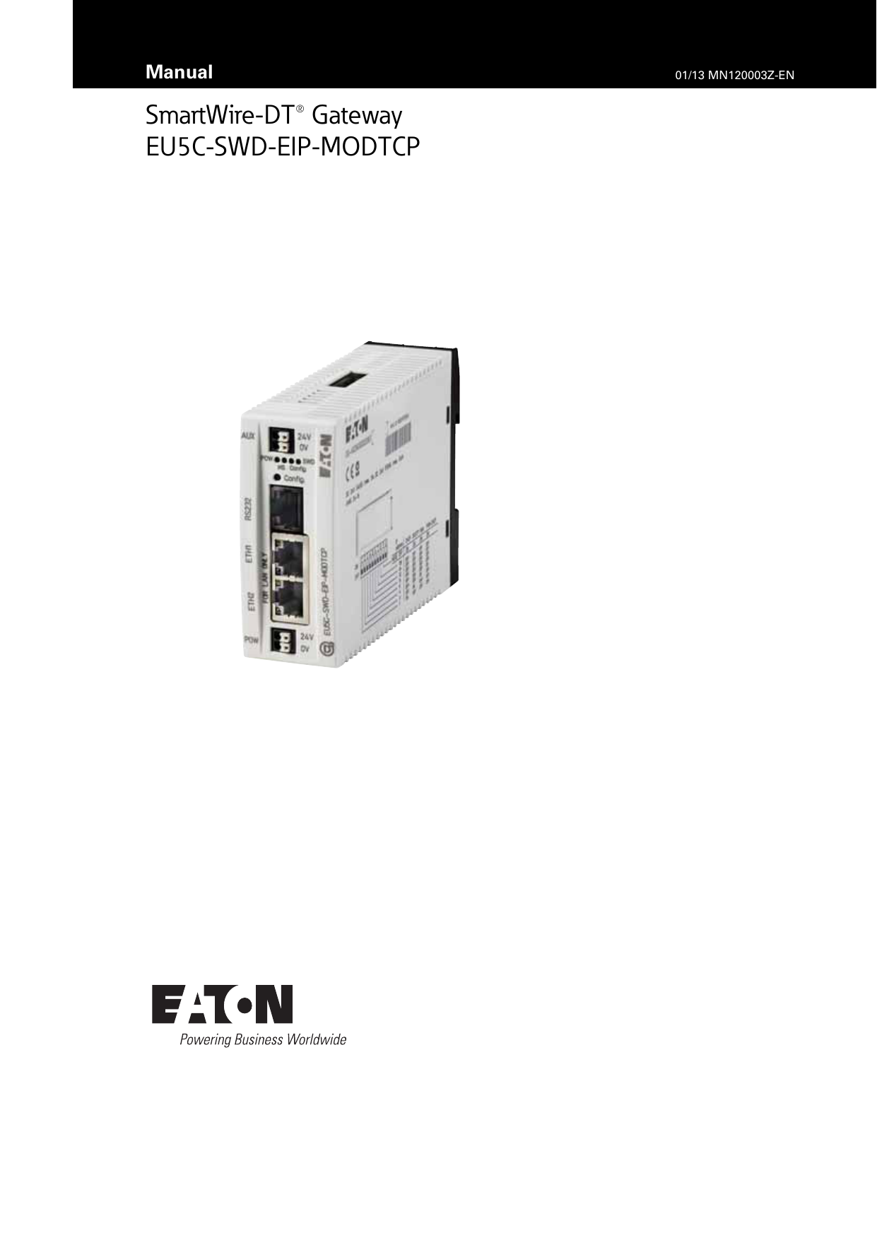 Eaton SmartWire-DT Gateway EU5C-SWD-EIP-MODTCP Owner's Manual | Manualzz