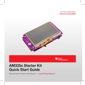 AM335x Starter Kit SK Quick Start Guide | Manualzz
