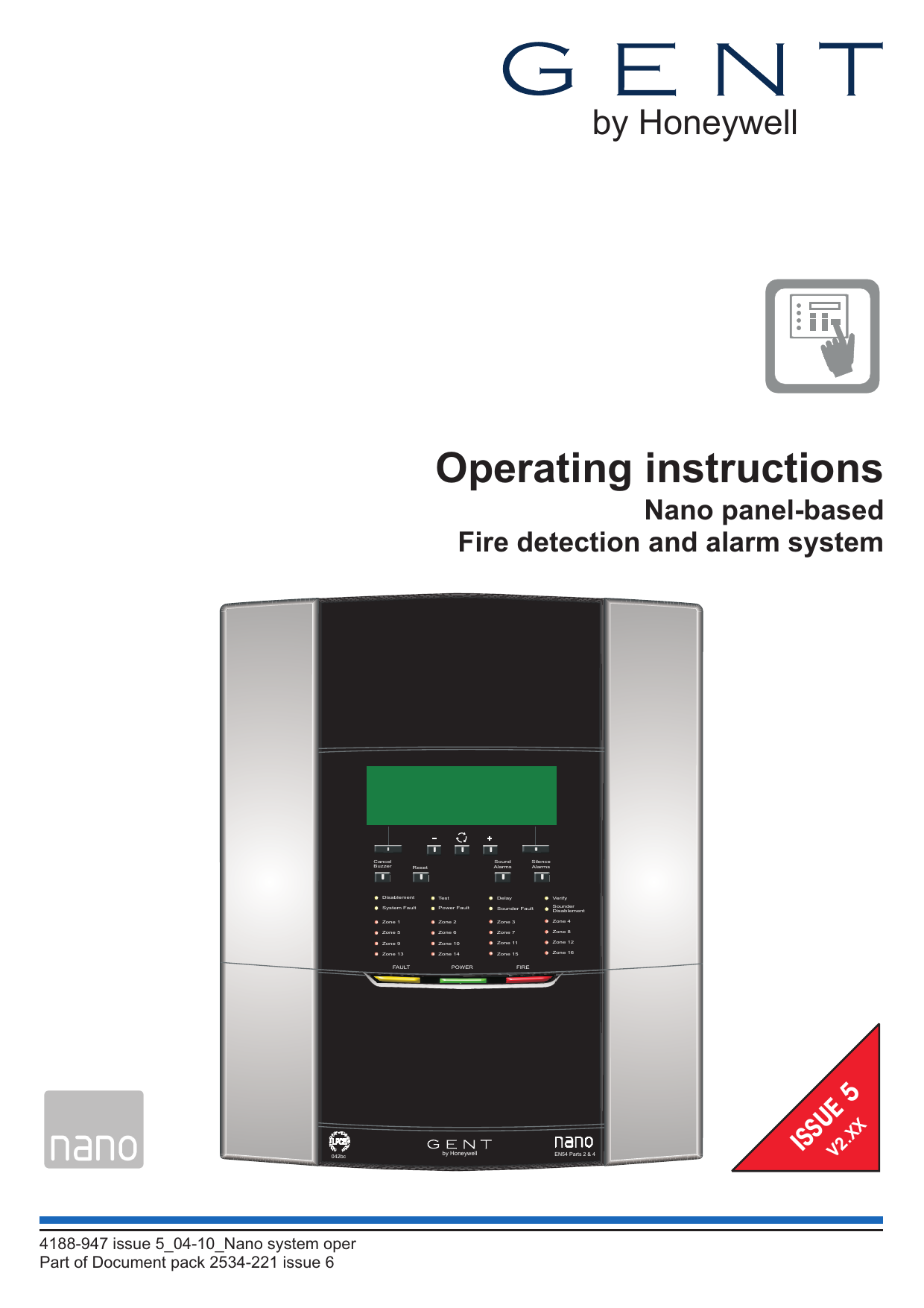 Gent NANO Operating Instructions Manual | Manualzz