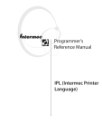 Intermec Printer Language IPL Programmer's Reference Manual | Manualzz
