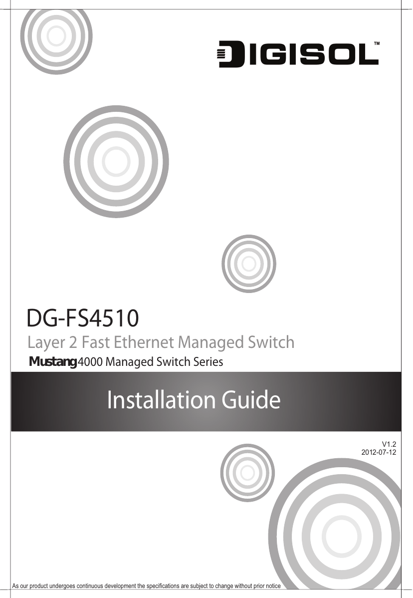 DG-FS4510 Installation Guide | Manualzz