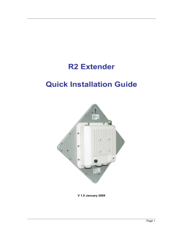 R2 Extender Quick Installation Guide | Manualzz