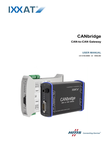 CANbridge CAN-to-CAN Gateway User Manual | Manualzz