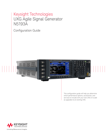 Keysight UXG N5193A Configuration Guide | Manualzz