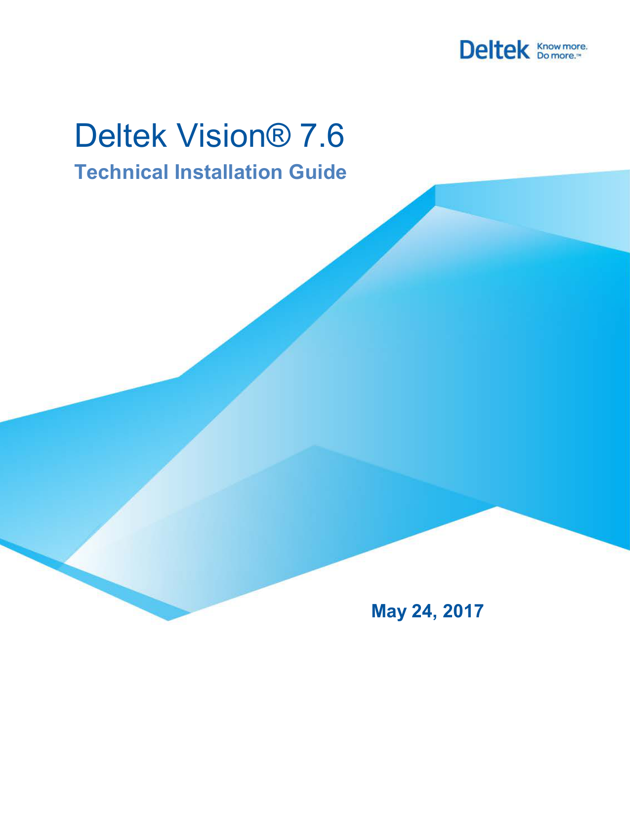 Deltek Vision 7.6 Technical Installation Guide | Manualzz