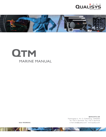 Qualisys QTM User Manual | Manualzz