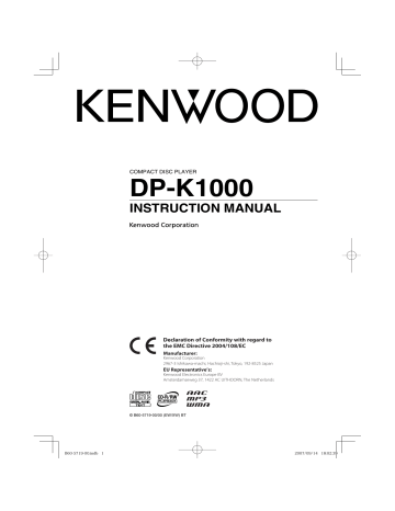 Kenwood DP-K1000 Instruction Manual | Manualzz