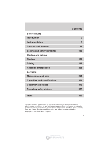 Ford Explorer 2002 Owners Guide | Manualzz