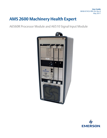 AMS 2600 Machinery Health Expert User guide | Manualzz
