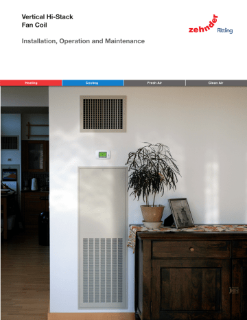 Vertical Hi-Stack Fan Coil Installation, Operation | Manualzz